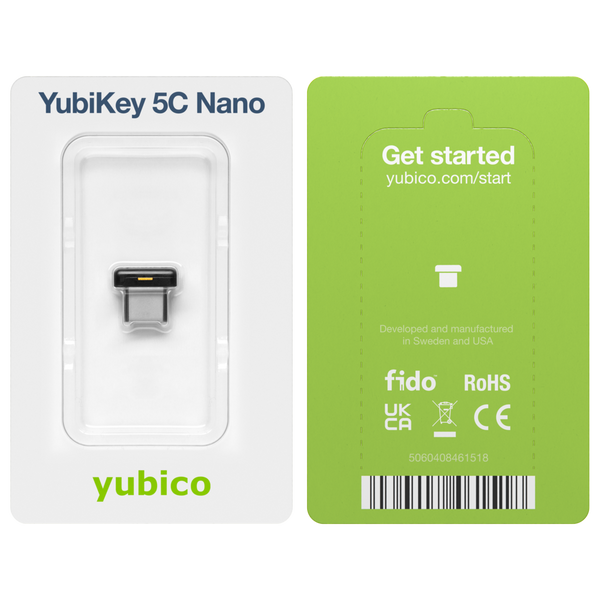YubiKey 5C Nano – Mini security for USB-C