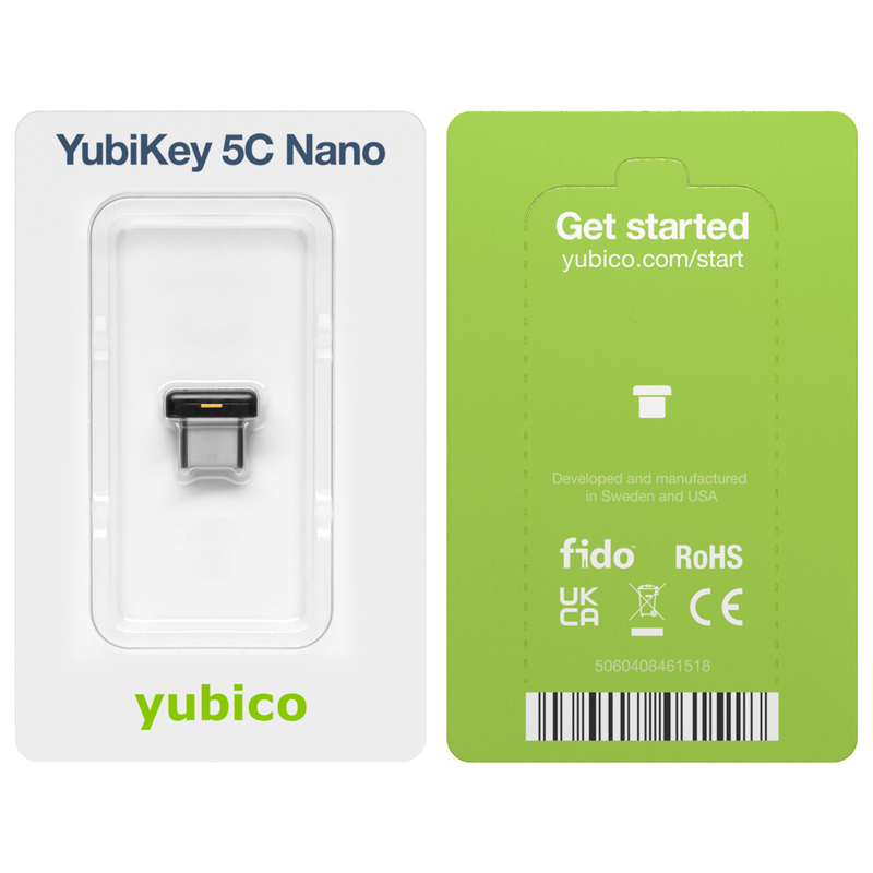 YubiKey 5C Nano – Mini security for USB-C